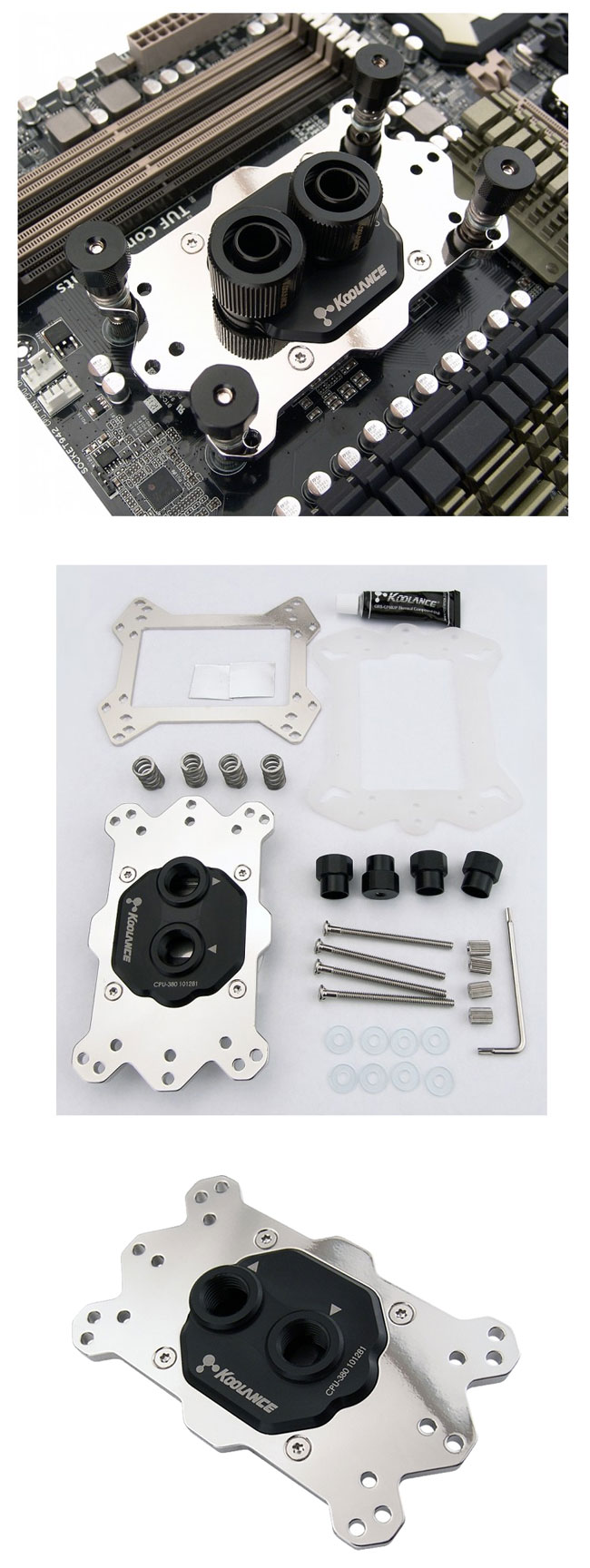 Buy Koolance CPU-380A CPU Water Block for AMD [CPU-380A] | PC Case Gear ...