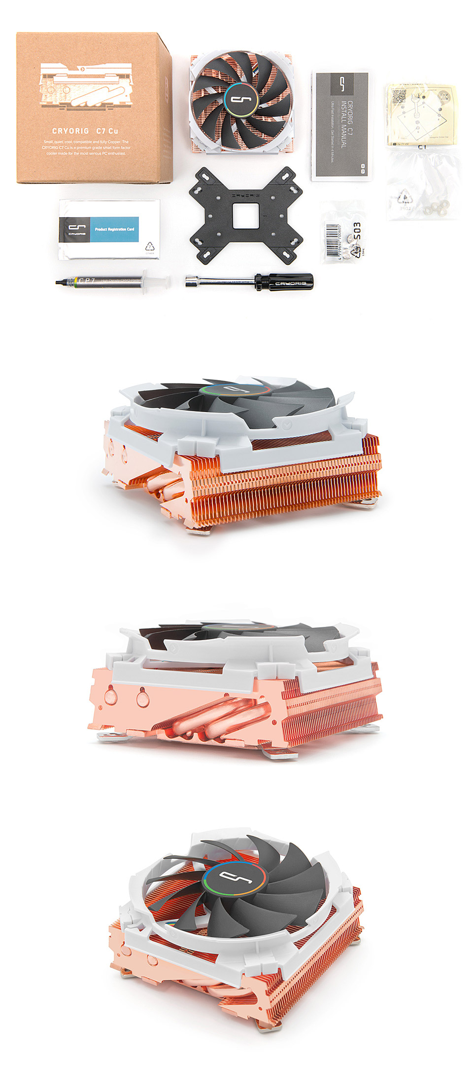 Buy Cryorig C7 Cu Full Copper Compact Top Flow CPU Cooler [CR-C7CU ...