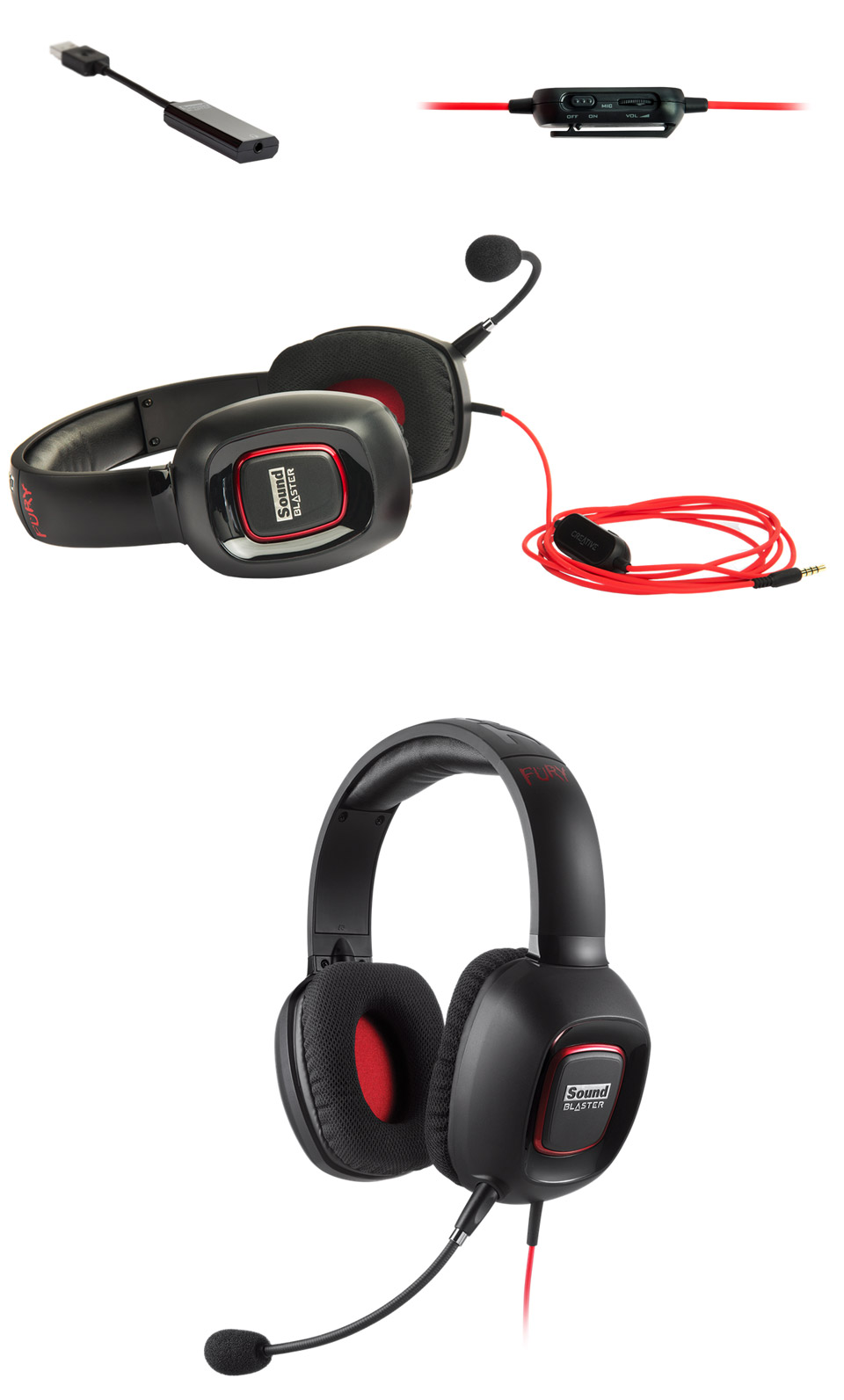 Buy Creative Sound Blaster Tactic3D Fury Gaming Headset [TACTIC-FURY ...
