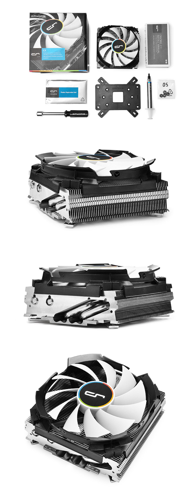 Buy Cryorig C7 Compact Top Flow CPU Cooler [CR-C7A] | PC Case Gear ...