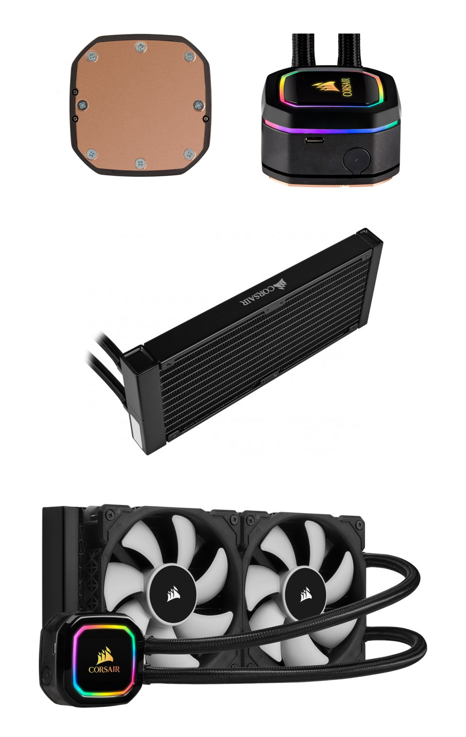 Buy Corsair iCUE H100i RGB Pro XT 240mm AIO CPU Cooler [CW-9060043-WW ...