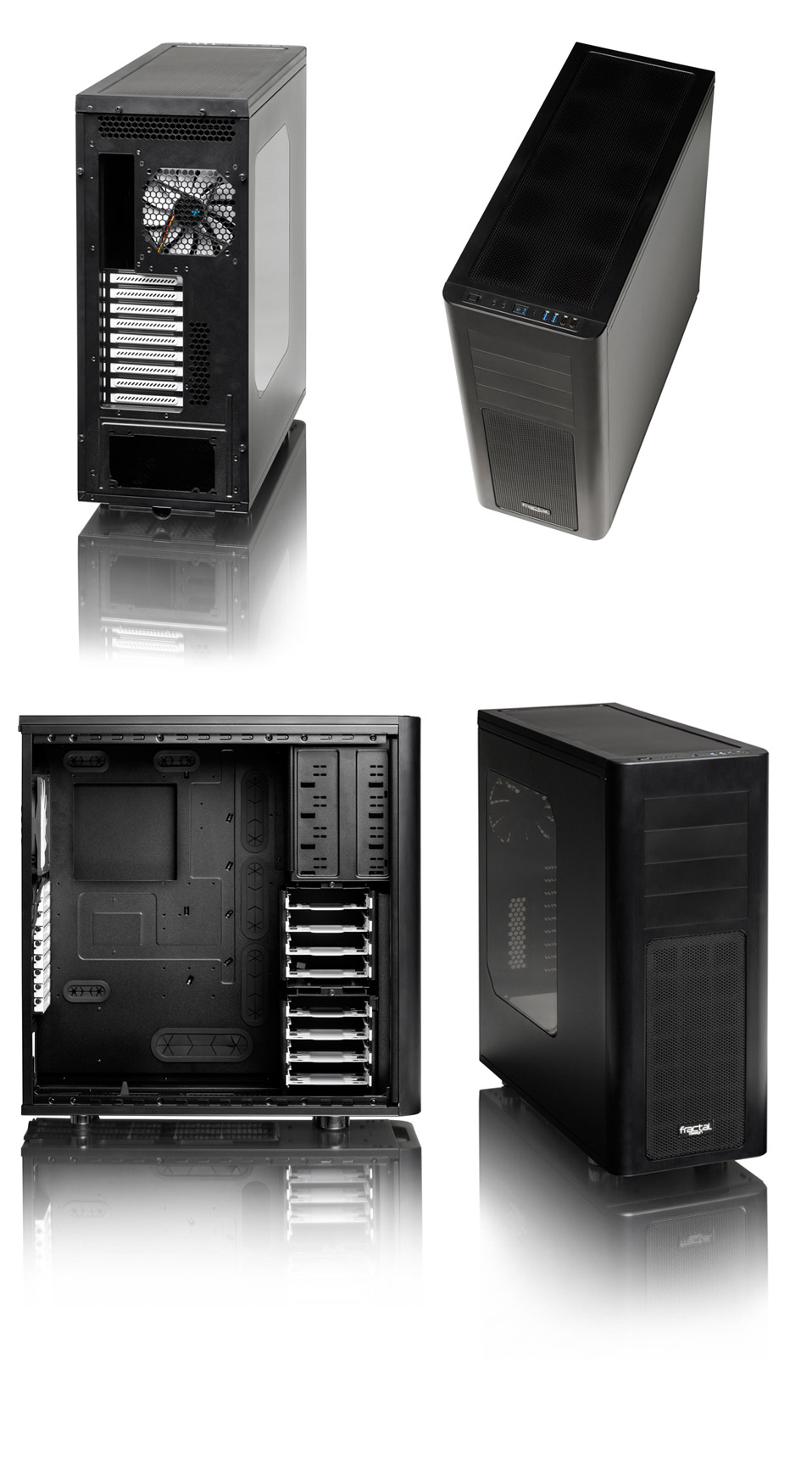 Buy Fractal Design ARC XL Full Tower Case Black USB 3.0 [zzzCASE ...