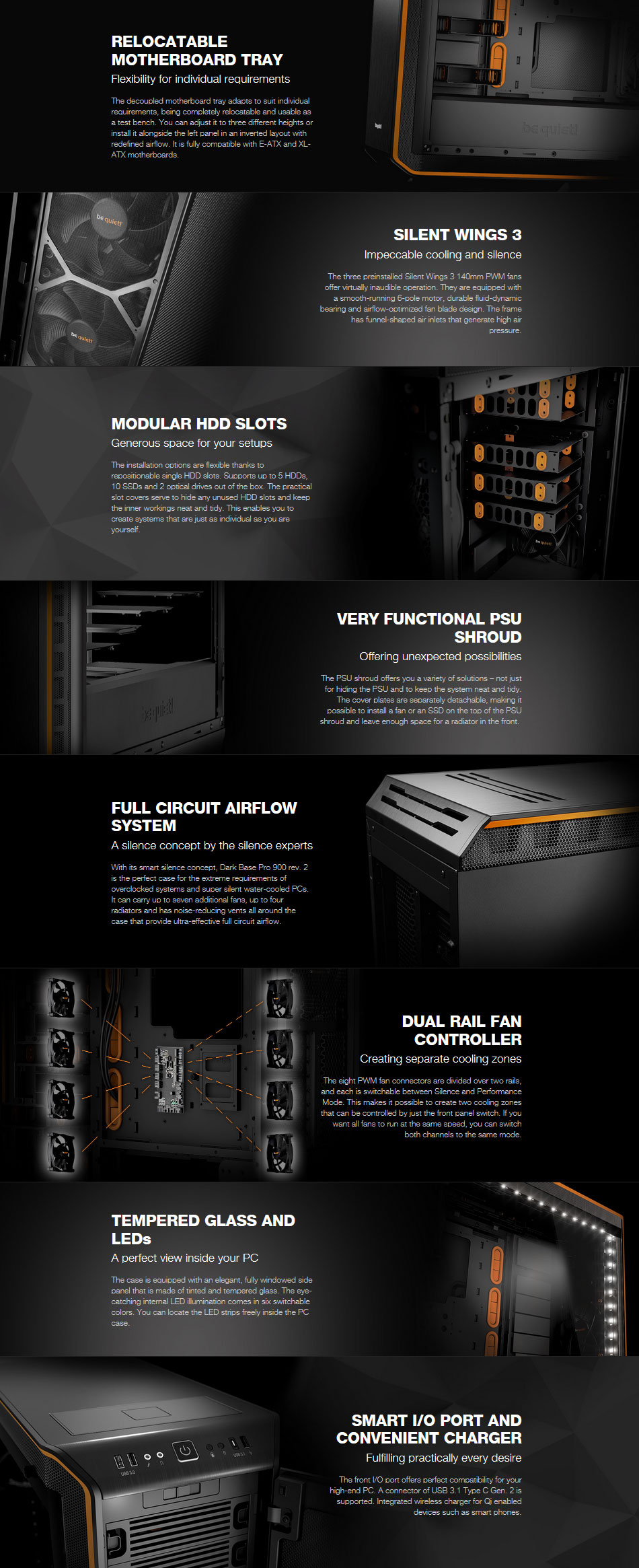 Buy be quiet! Dark Base Pro 900 Rev 2 Case Black [BGW15] | PC Case Gear ...