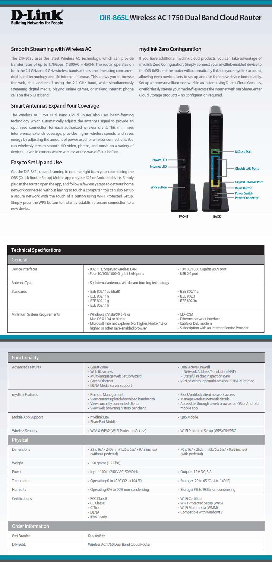 Buy D-Link DIR-865L Wireless AC 1750 Dual Band Cloud Router [DIR-865L ...