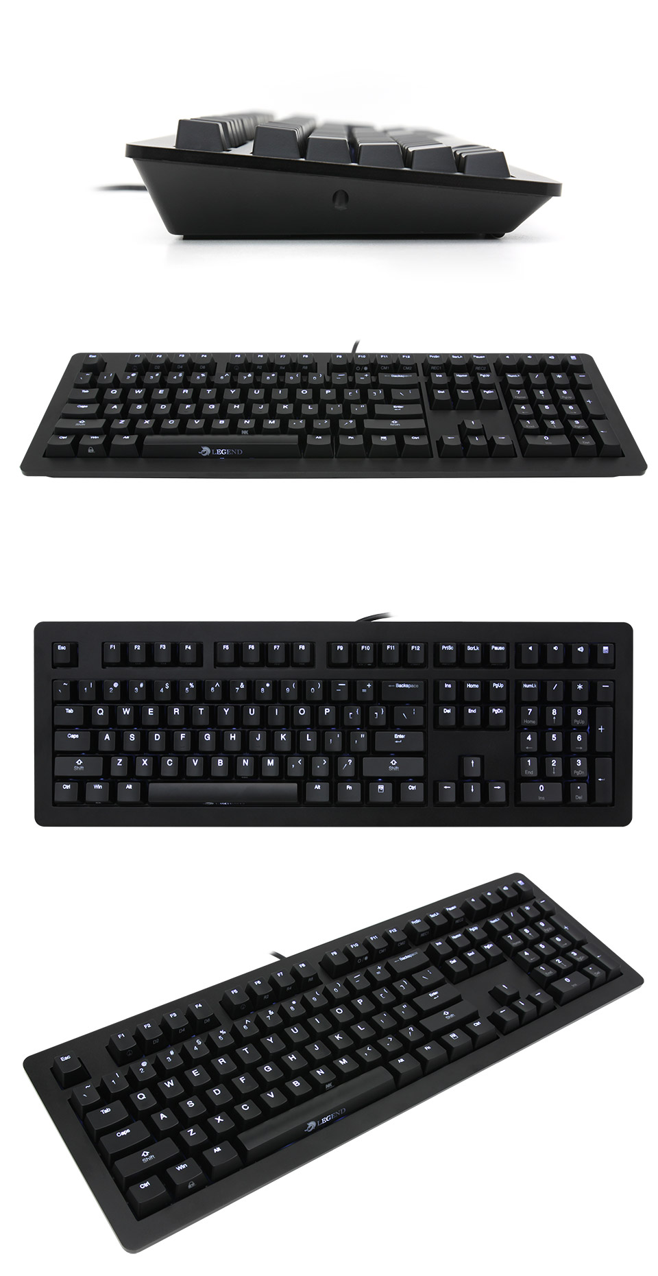 Buy Ducky Legend Mech Keyboard White LED Cherry Blue [DKLE1408S ...