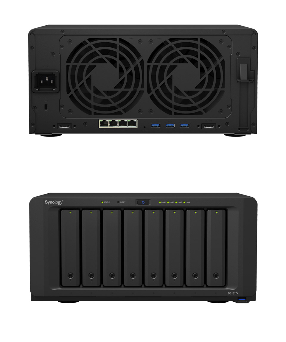 Buy Synology DiskStation DS1817+ 8 Bay NAS [DS1817+2GB] | PC Case Gear ...