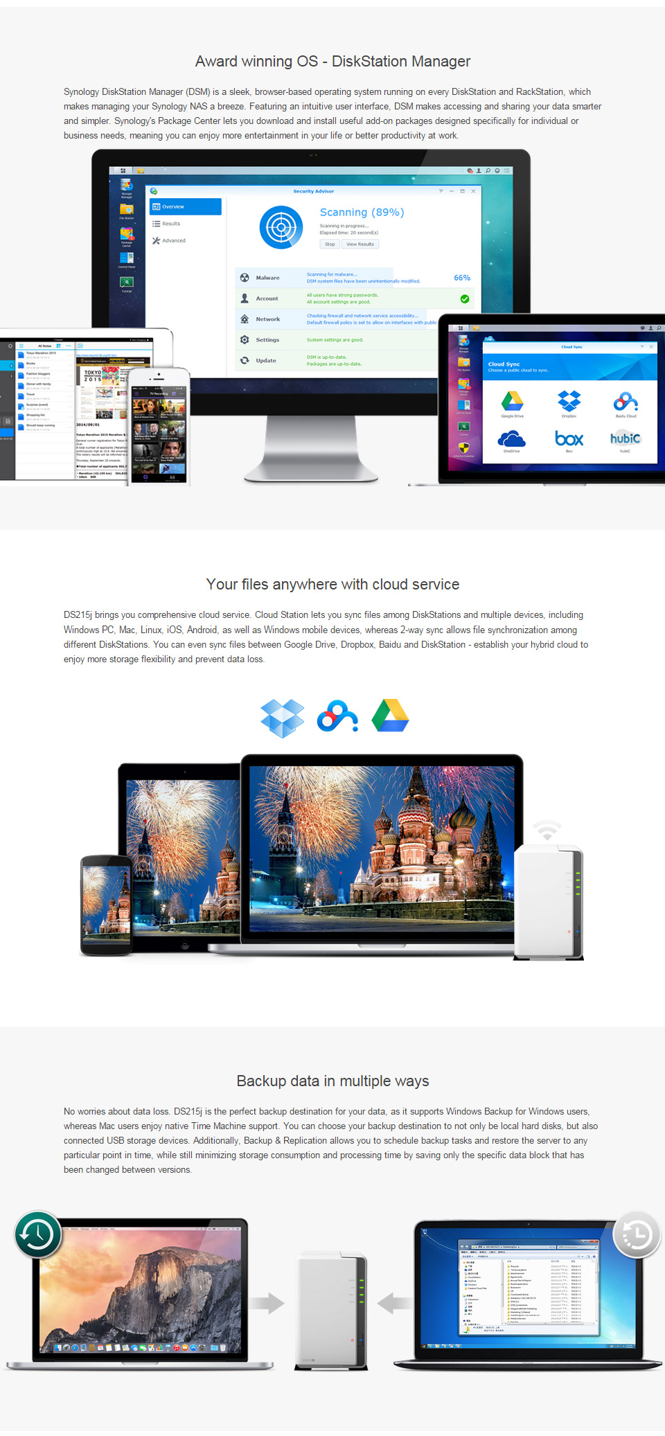 Buy Synology DS215j 2 Bay NAS [DS215J] | PC Case Gear Australia