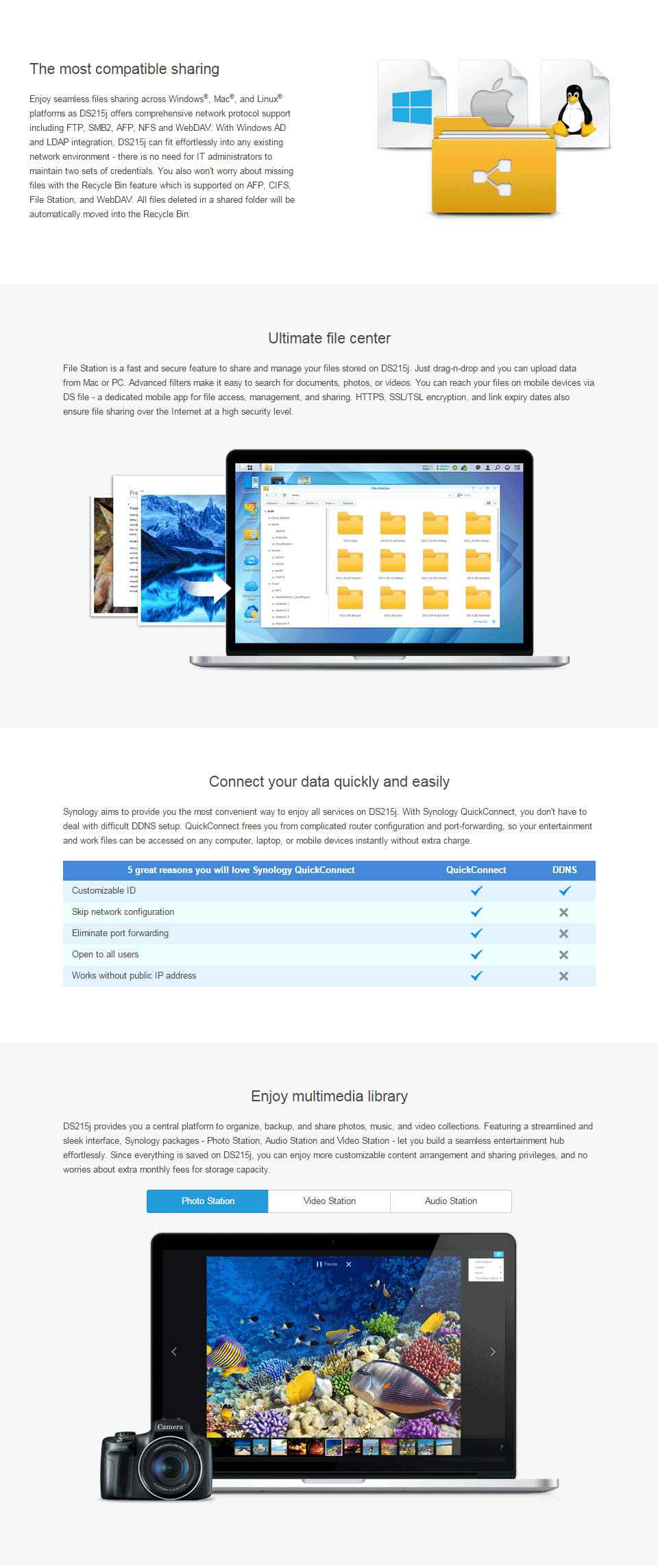 Buy Synology DS215j 2 Bay NAS [DS215J] | PC Case Gear Australia