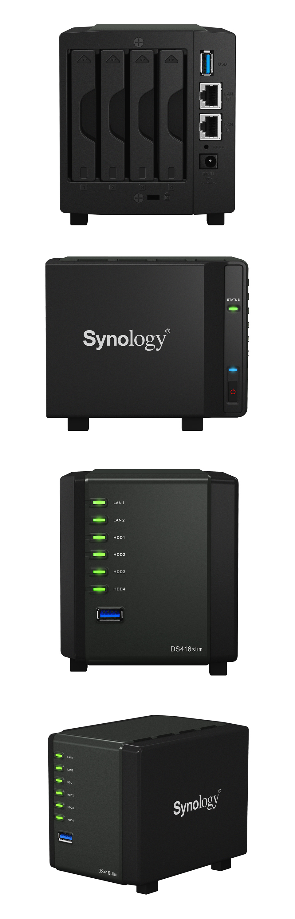 Buy Synology DiskStation DS416 Slim 2.5in 4 Bay NAS [DS416slim] | PC ...