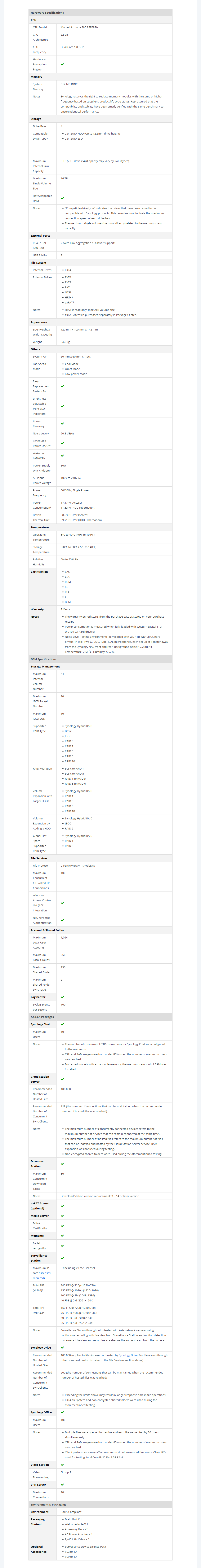 Buy Synology DiskStation DS416 Slim 2.5in 4 Bay NAS [DS416slim] | PC ...