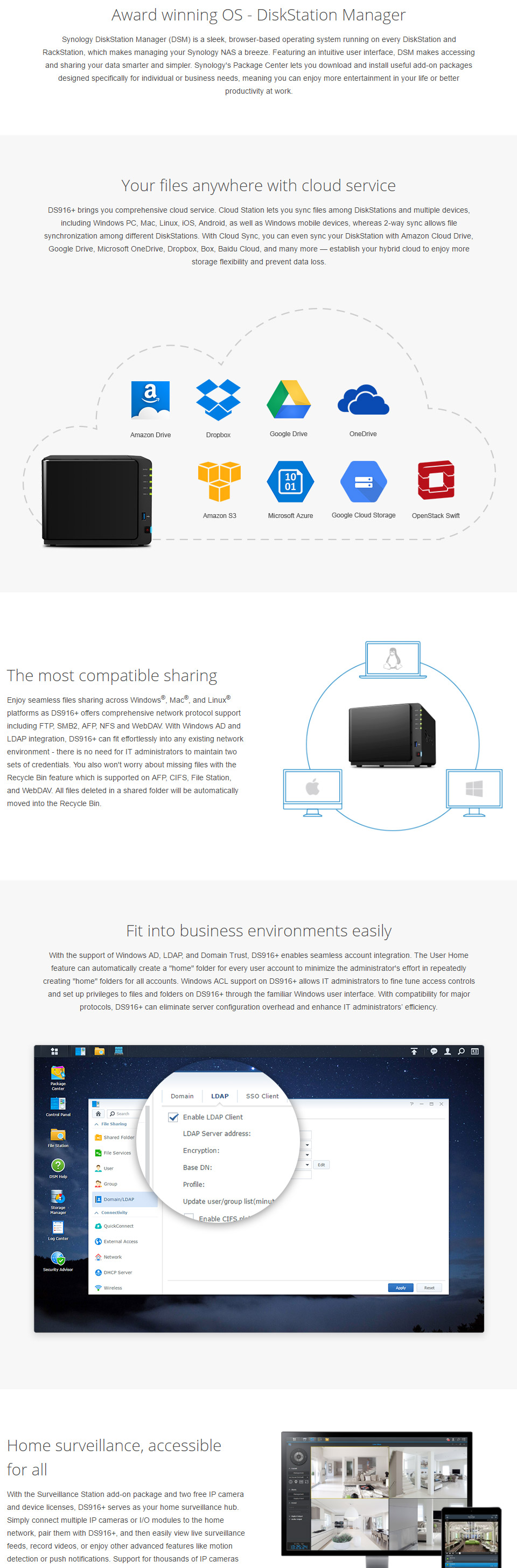 Buy Synology DiskStation DS916+ NAS with 2GB RAM [DS916+2GB] | PC Case ...