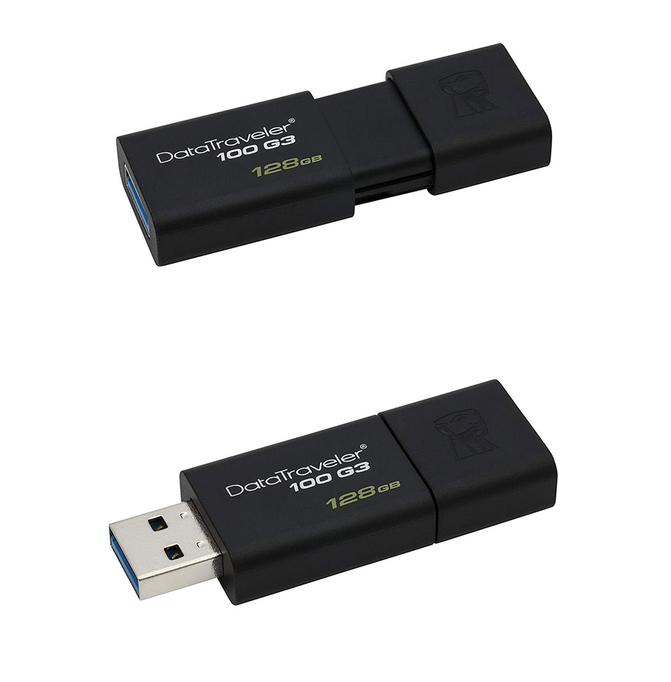 Buy Kingston Data Traveler 100 G3 USB 3.0 Flash Drive 128GB [DT100G3 ...