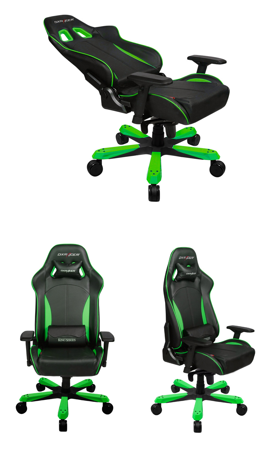 Buy DXRacer KF57 Series PC Office/Gaming Chair Black & Green [zzzDXR ...