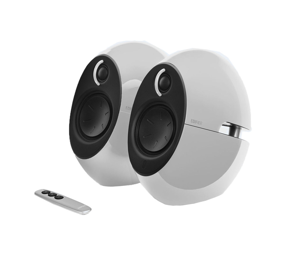 Buy Edifier E25HD Luna Eclipse 4.0 Bluetooth Speakers White [E25HD-WT] | PC Case Gear Australia