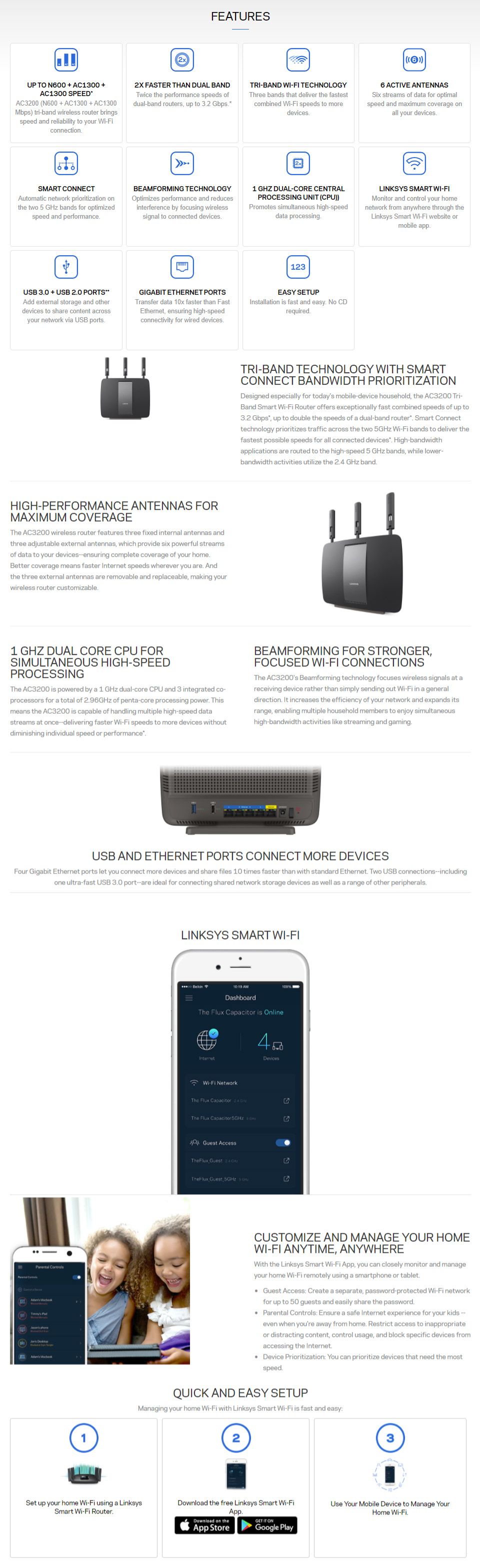 Buy Linksys EA9200 AC3200 Tri-Band Wi-Fi Router [EA9200-AU] | PC Case ...