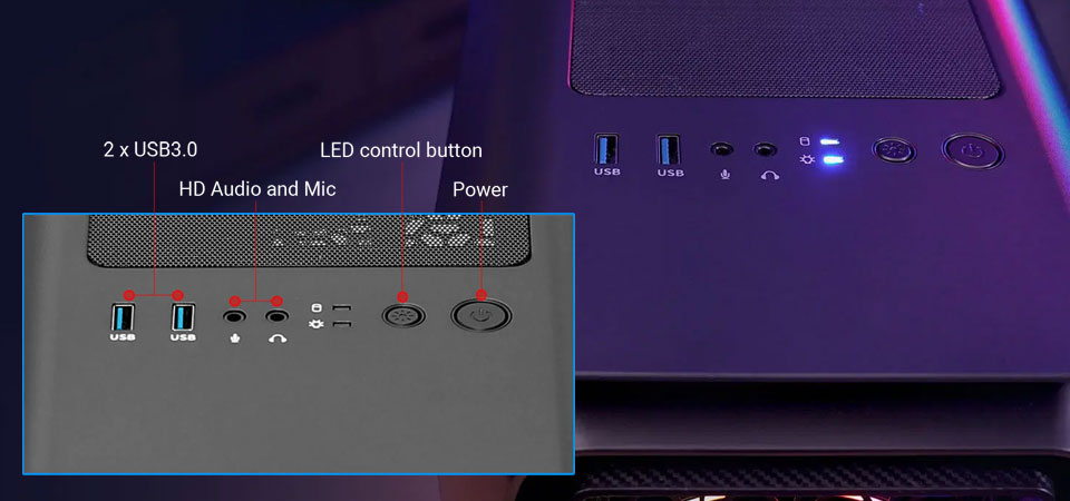 Buy Aerocool Aero One Eclipse ARGB Tempered Glass Case [AER-ECLIPSE-G ...