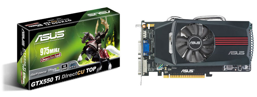 Buy ASUS GeForce GTX 550 Ti 1GB DirectCU TOP Edition [ENGTX550TI-DC-T ...