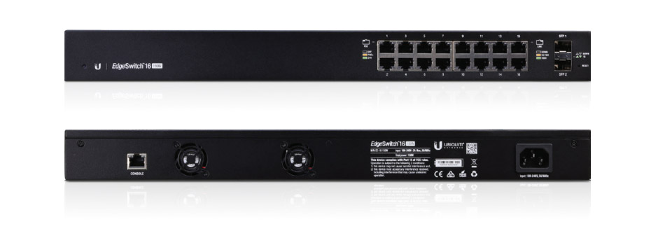 Buy Ubiquiti EdgeSwitch 16 port Managed PoE+ Switch [150W] [ES-16-150W ...