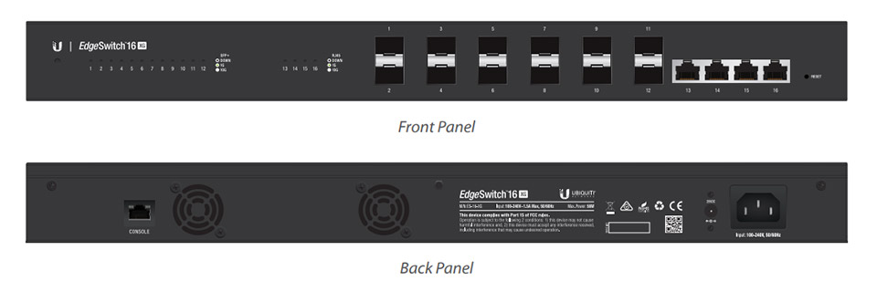 Buy Ubiquiti EdgeSwitch 16-XG 10G 16-Port Managed Aggregation Switch ...