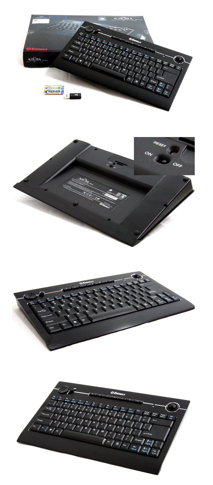 Buy Enermax Aurora Wireless Keyboard with Trackball [EN-KB008W-BLACK ...