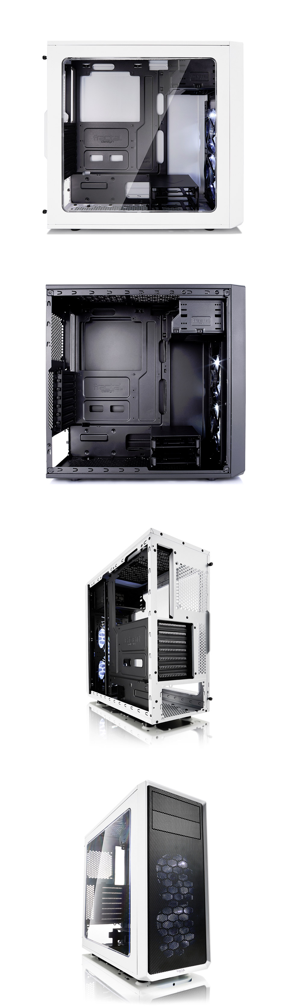 Buy Fractal Design Focus G ATX Case with Window White [FD-CA-FOCUS-WT-W ...