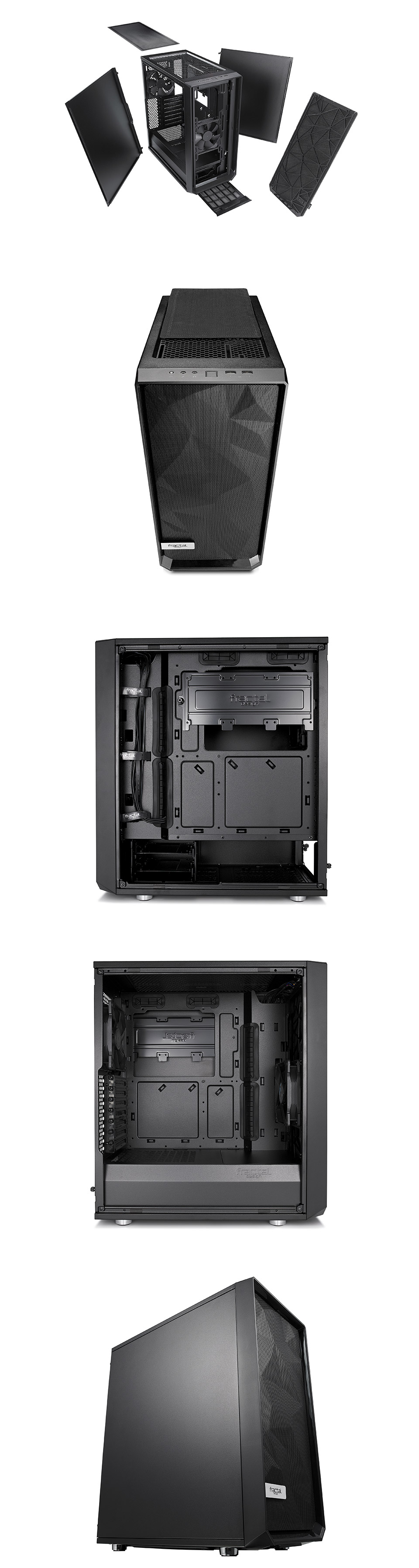 Buy Fractal Design Meshify C Case Blackout [FD-CA-MESH-C-BKO] | PC Case ...