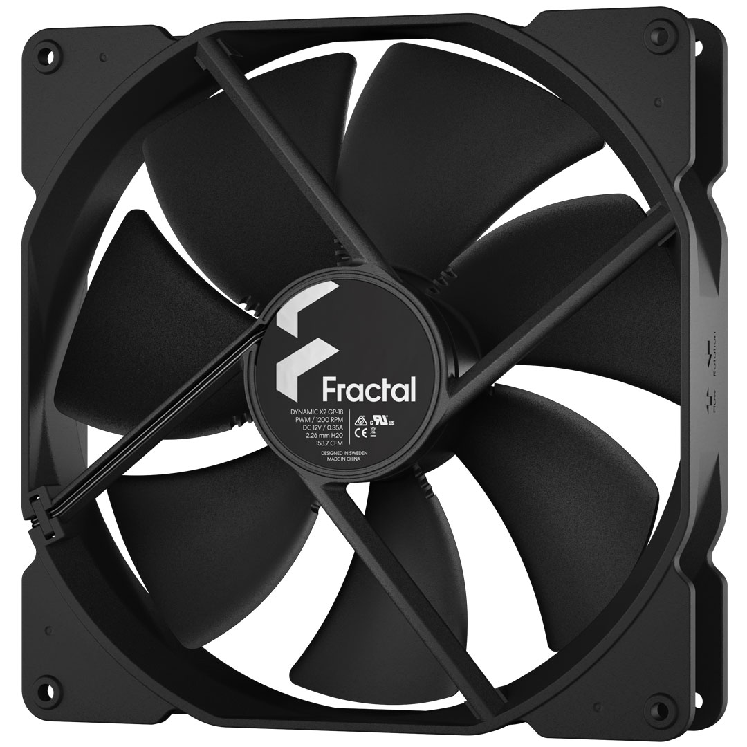 Buy Fractal Design Dynamic X2 GP-18 PWM 180mm Fan Black [FD-FAN-DYN-X2 ...
