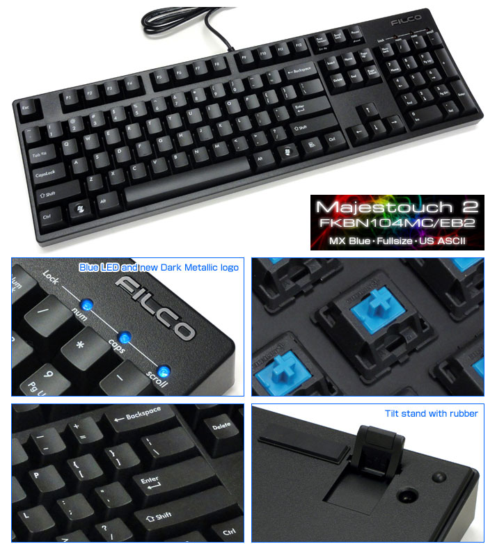 Buy Filco Majestouch2 Keyboard 104-key Cherry Blue [FKBN104MC-EB2] | PC ...