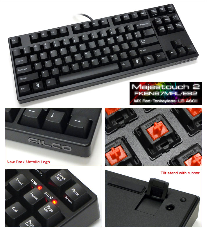 Buy Filco Majestouch2 Keyboard 87-key Cherry Red [FKBN87MRL-EB2] | PC ...