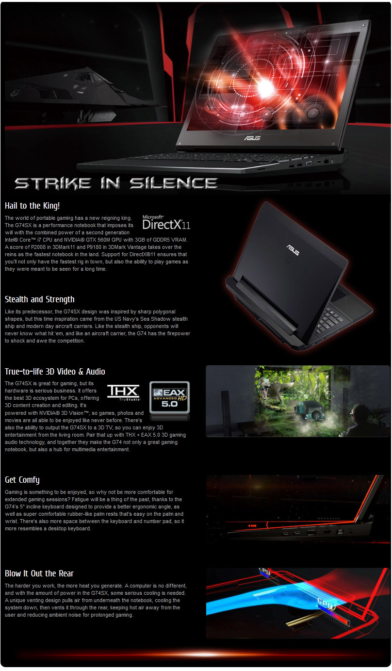 Buy ASUS G74SX-TZ358V 17.3in Gaming Notebook [G74SX-TZ358V] | PC Case ...