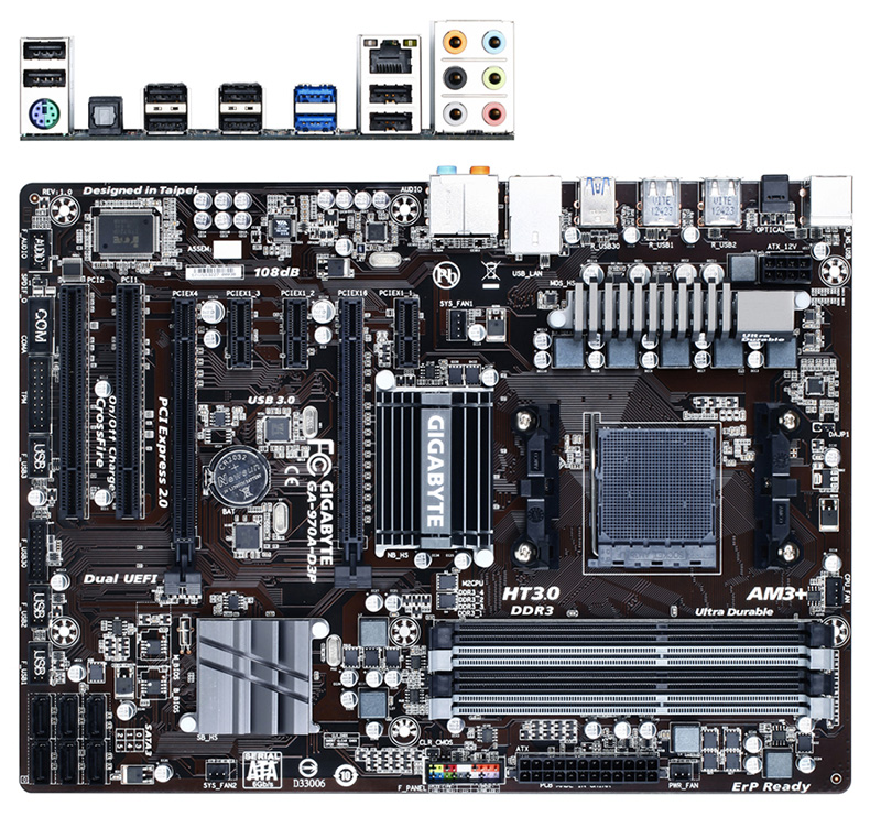Buy Gigabyte GA-970A-D3P Motherboard [GA-970A-D3P] | PC Case Gear Australia
