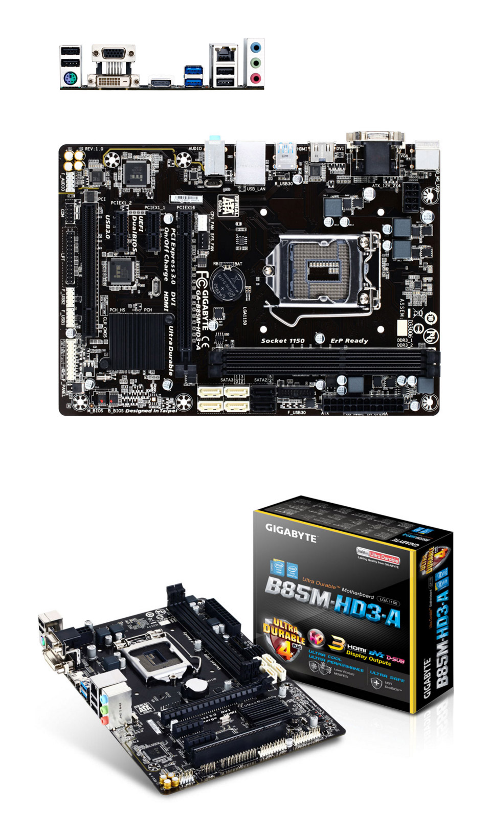 Buy Gigabyte GA-B85M-HD3-A Motherboard [zzzGA-B85M-HD3-A] | PC Case ...