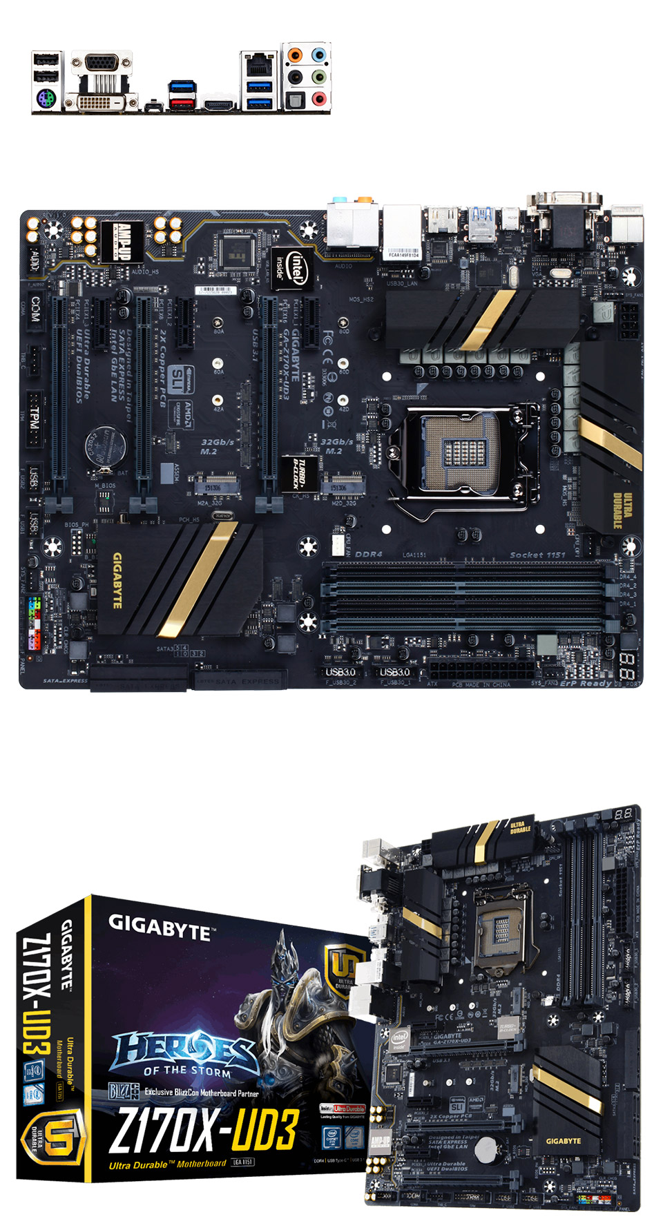 Buy Gigabyte GA-Z170X-UD3 Motherboard [GA-Z170X-UD3] | PC Case Gear Australia