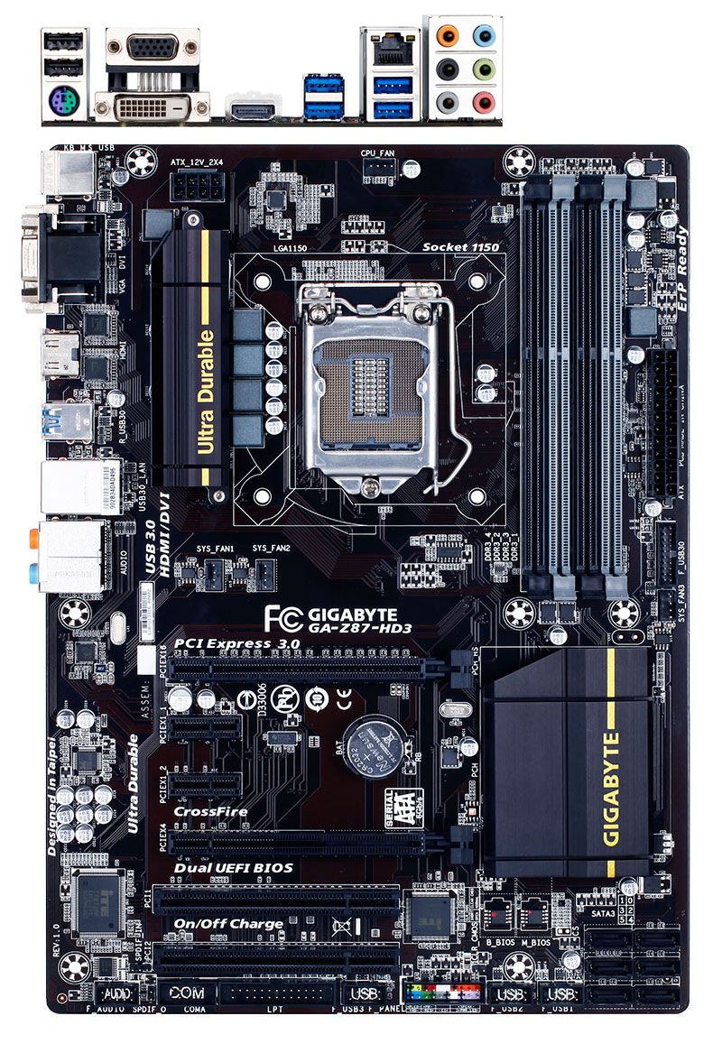 Gigabyte GA-Z87-HD3 Motherboard [GA-Z87-HD3] : PC Case Gear