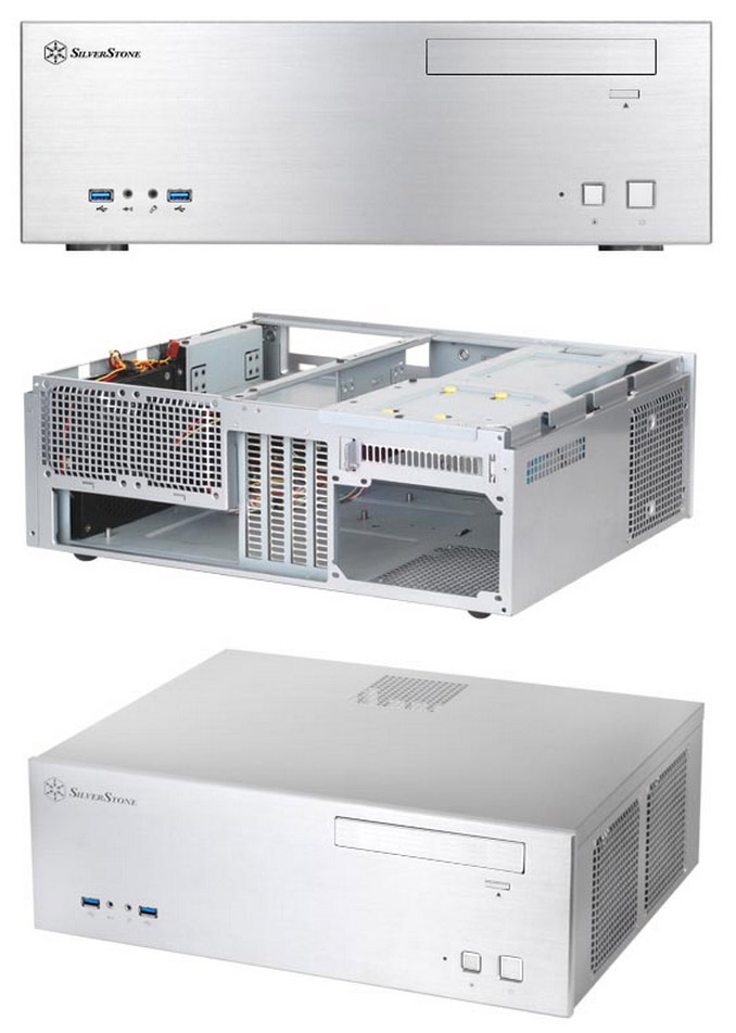 Buy Silverstone Grandia GD04 USB 3.0 HTPC Case Silver [GD04S-USB3] | PC ...