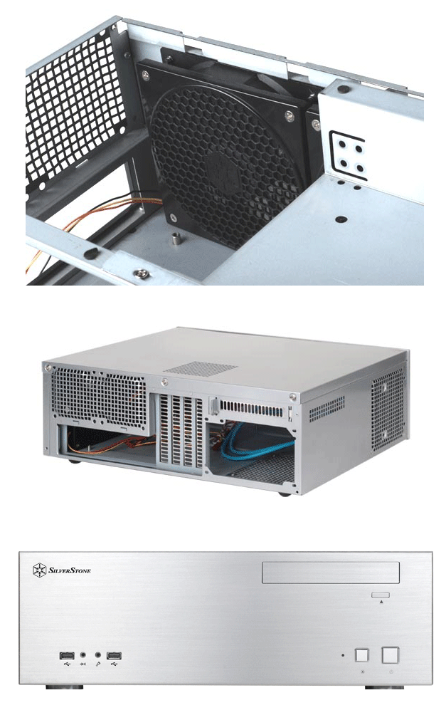 Buy Silverstone Grandia GD04 HTPC Case Silver [USB2.0] [GD04S] | PC ...