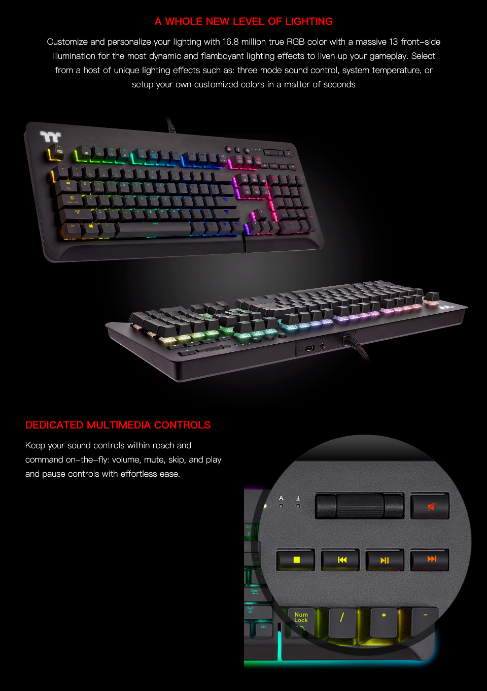 Buy Thermaltake Level 20 GT RGB Mech Keyboard MX Silver [GKB-LVG-SSBRUS ...