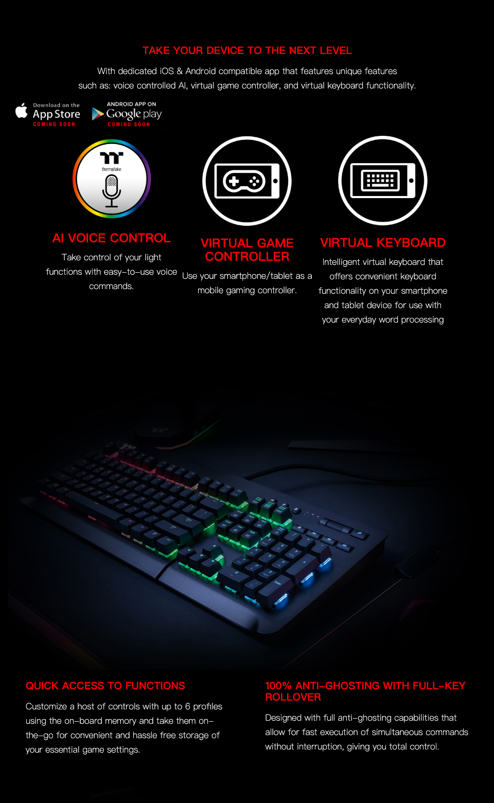 Buy Thermaltake Level 20 GT RGB Mech Keyboard MX Silver [GKB-LVG-SSBRUS ...