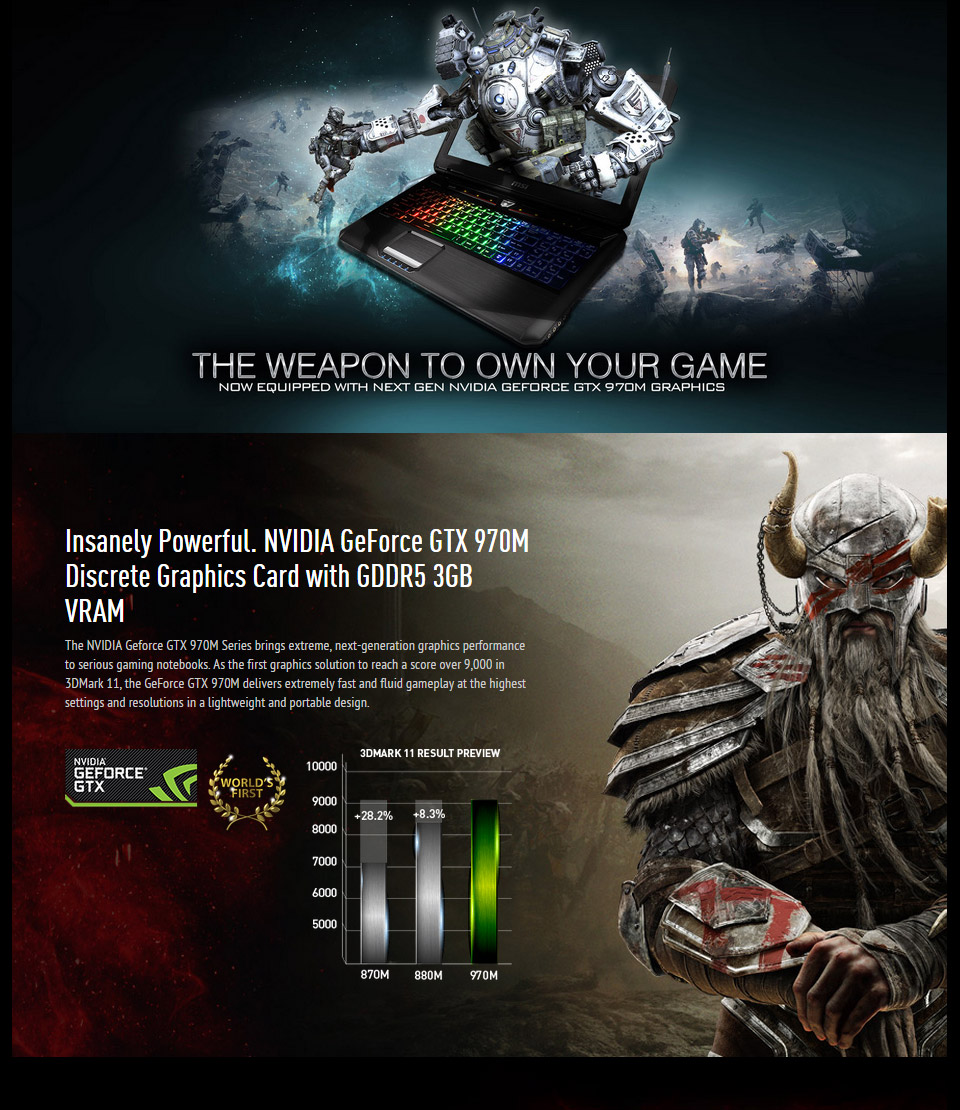 Buy MSI GT60 Dominator 4K 15.6in Gaming Notebook [2QD-1206AU] [GT60-2QD ...