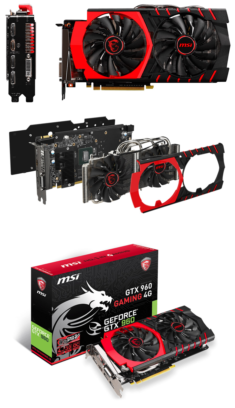 Buy MSI GeForce GTX 960 Gaming 4GB [GTX960-GAMING-4G] | PC Case Gear ...