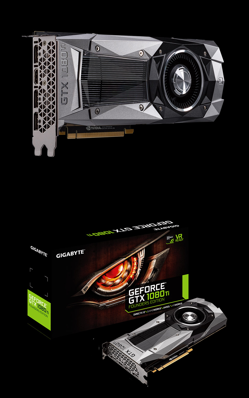 Buy Gigabyte GeForce GTX 1080 Ti Founders Edition 11GB [GV-N108TD5X-B ...