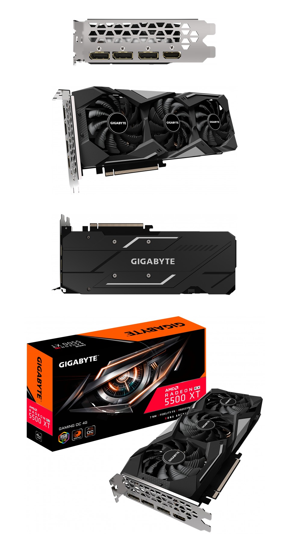 Buy Gigabyte Radeon RX 5500 XT Gaming OC 4GB [GV-R55XTGAMING-OC-4GD ...