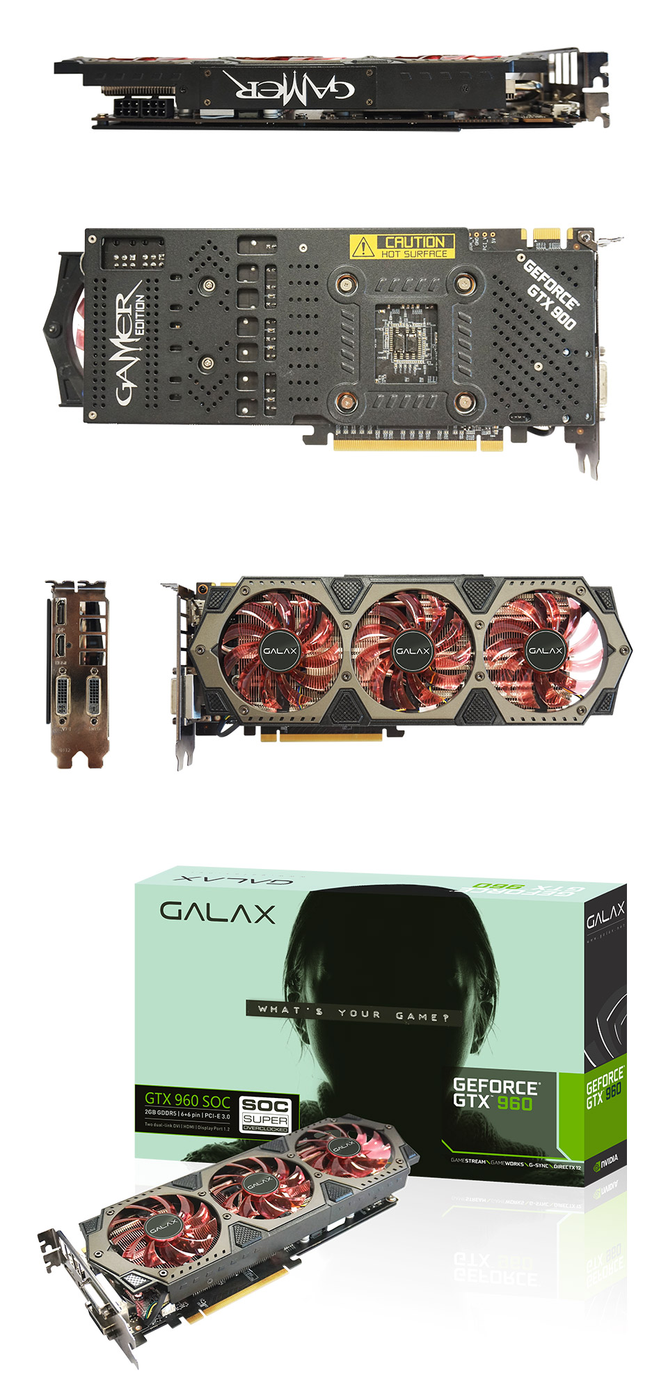 Buy Galax GeForce GTX 960 Super Overclocked 2GB [GXY-GTX960-2GD5-SOC] | PC Case Gear Australia