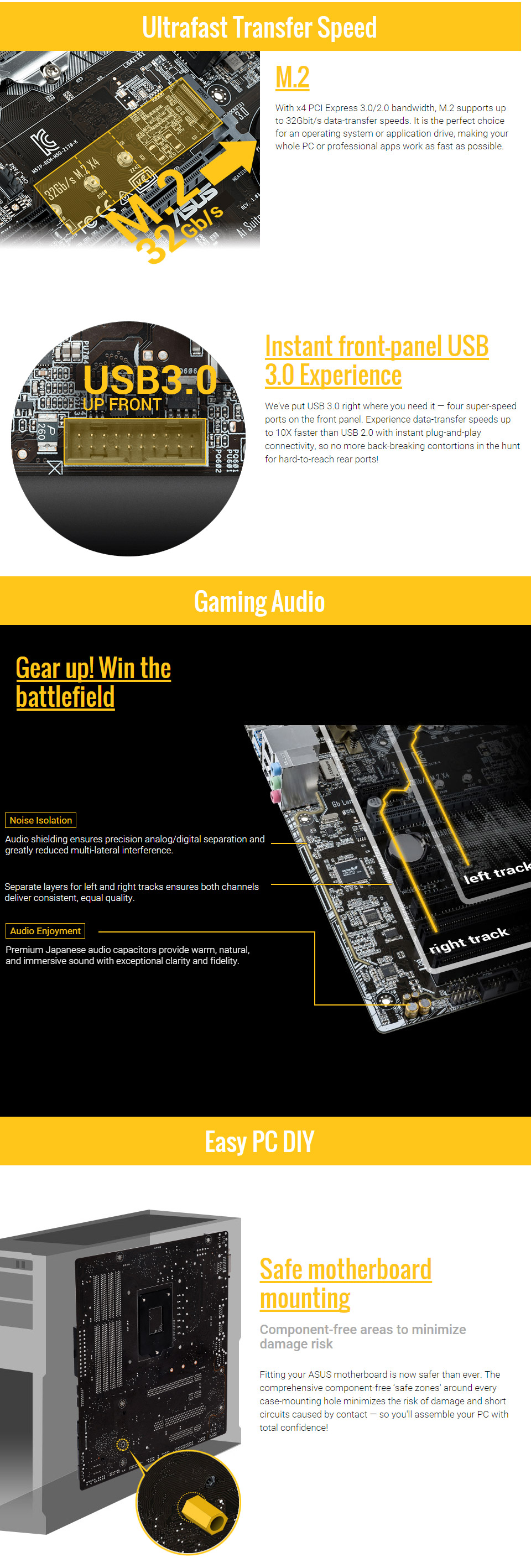 Buy ASUS H170M E D3 Motherboard [H170M-E-D3] | PC Case Gear Australia