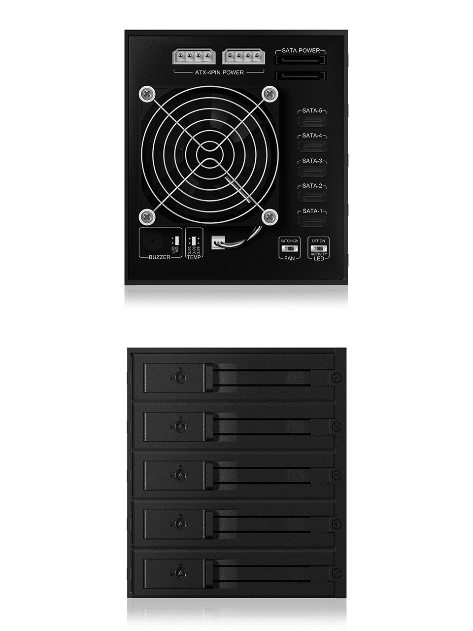 Buy Icy Box IB-565SSK 5x 3.5in SATA Backplane [HDDICY565SSK] | PC Case ...