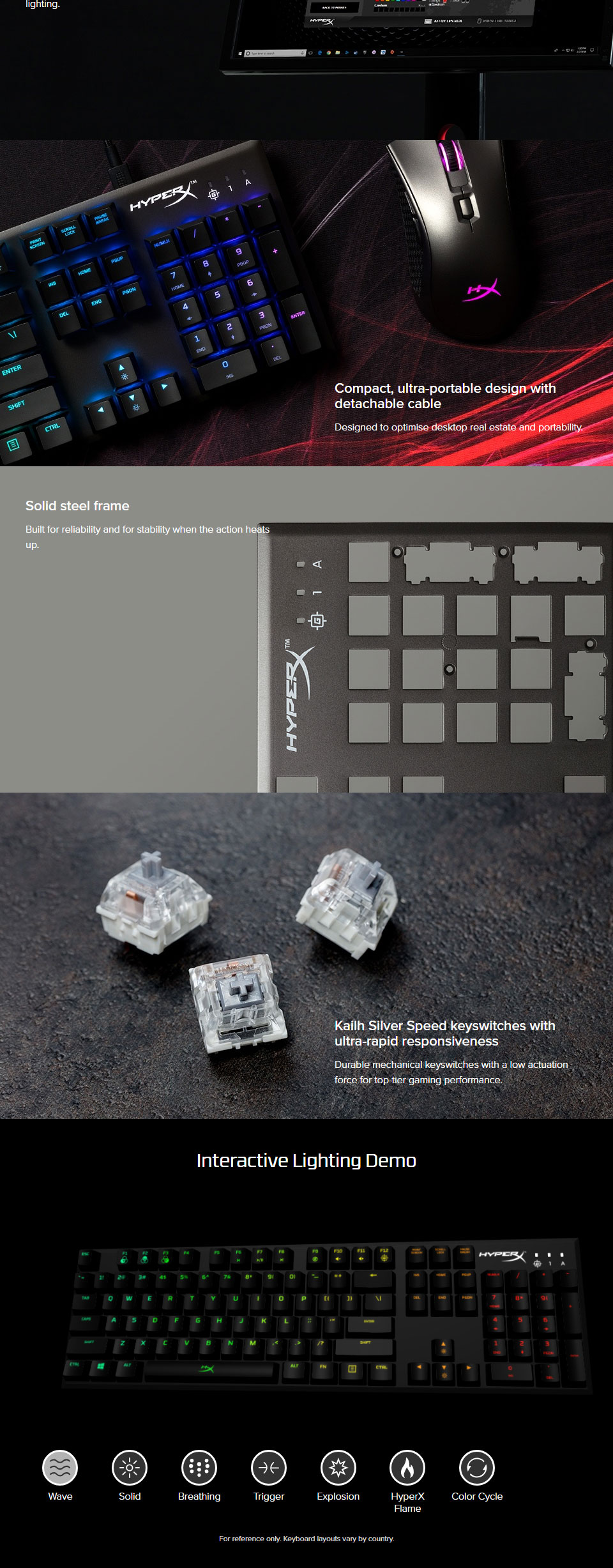 Buy HyperX Alloy FPS RGB Gaming Keyboard Speed Silver [HX-KB1SS2-US ...