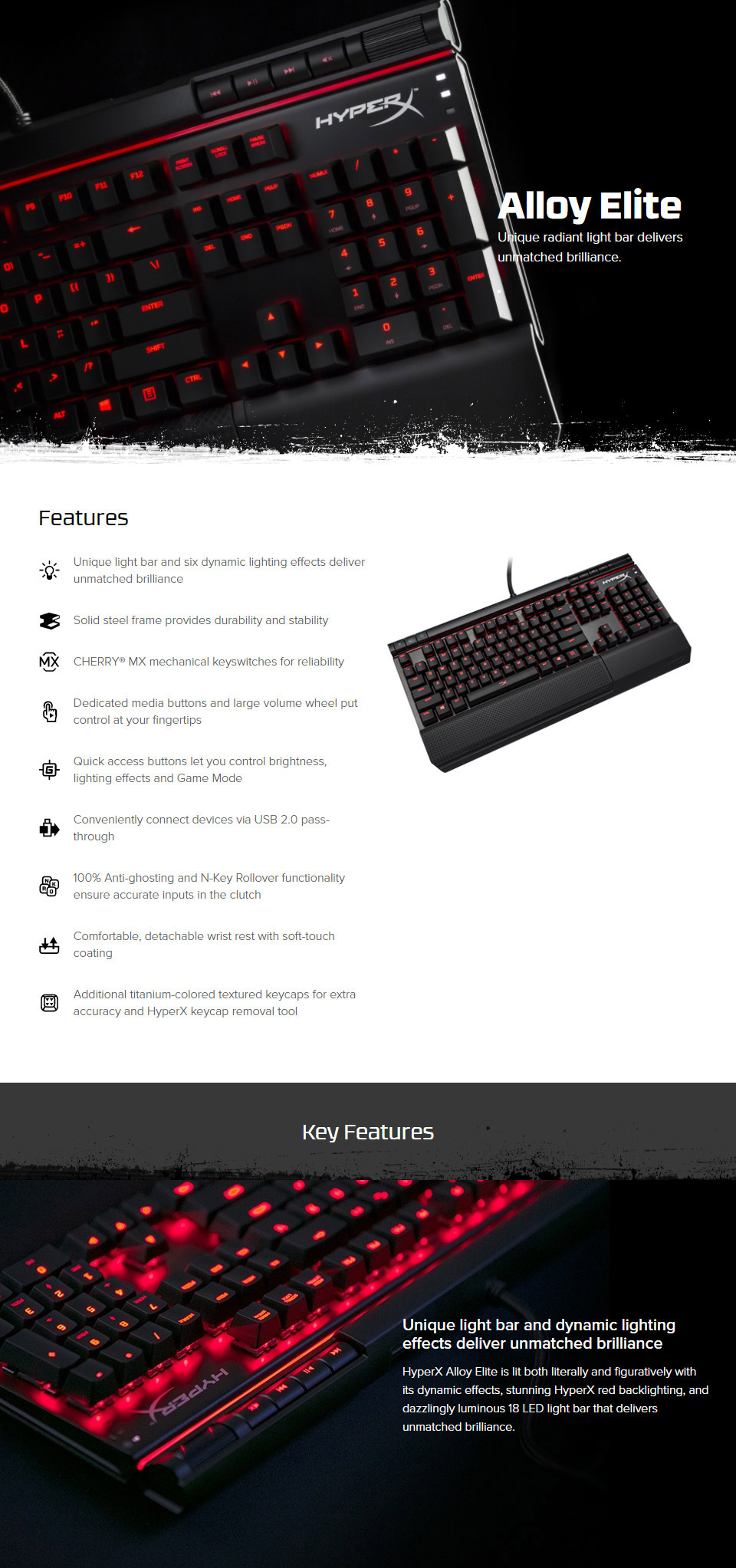 Buy HyperX Alloy Elite Mechanical Gaming Keyboard MX Brown [HX-KB2BR1 ...