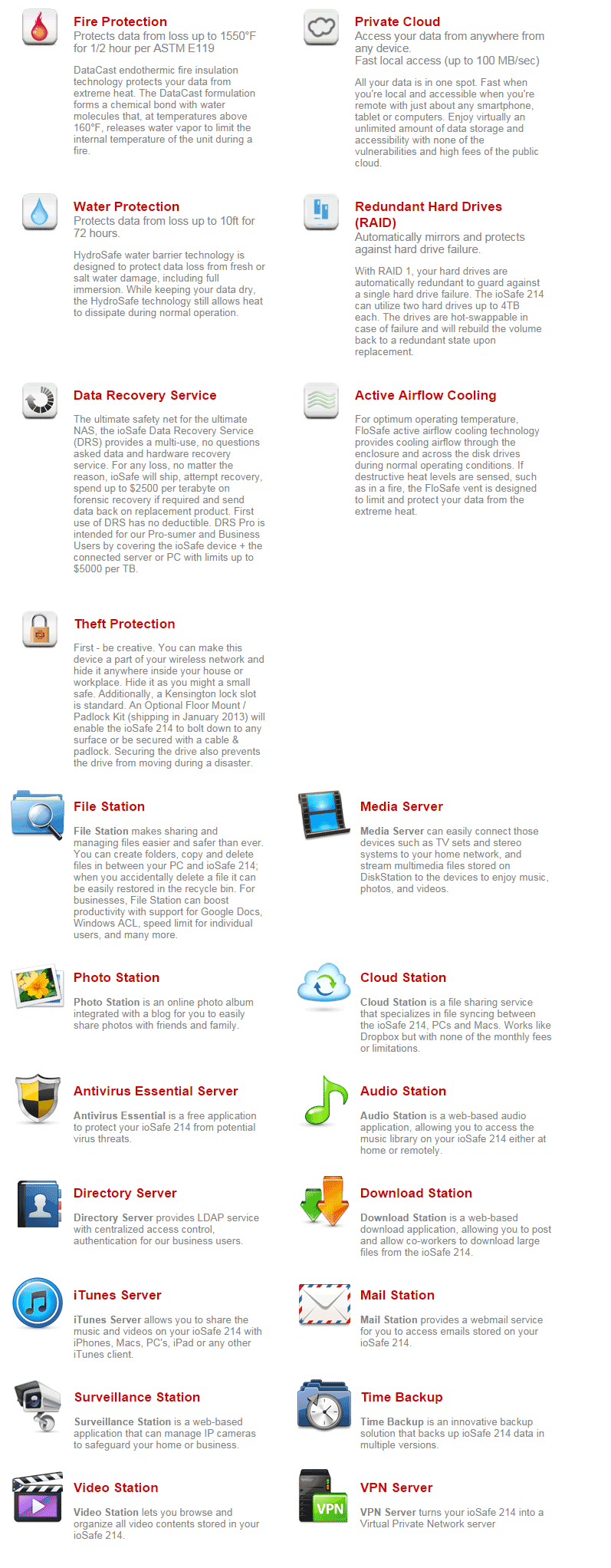 Buy ioSafe 214 Fireproof and Waterproof NAS [IS16252] | PC Case Gear ...