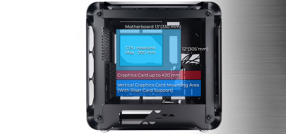 Buy InWin 925 ARGB Tempered Glass Case [IW-925-BLACK] | PC Case Gear ...