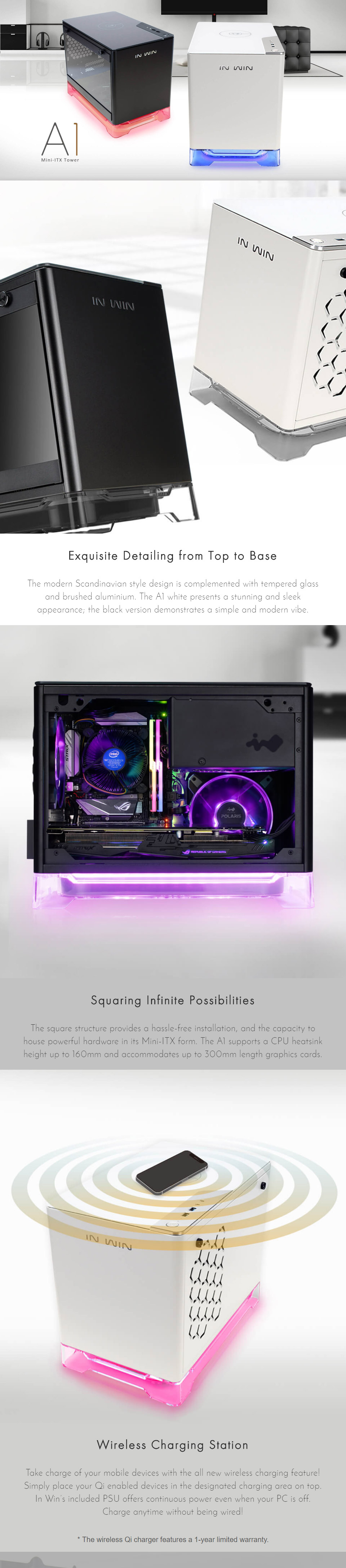 Buy InWin A1 Mini ITX Case with 600W PSU Black [IW-A1-BLA-P] | PC Case ...